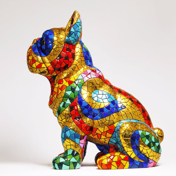 Barcino Designs - CARNIVAL Edition Bulldog classico gold 11cm - Deko ...