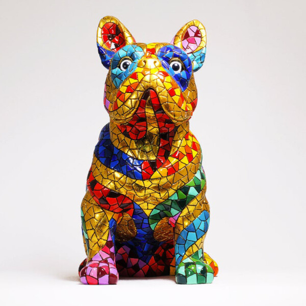 Barcino Designs - CARNIVAL Edition Bulldog classico gold 11cm - Deko ...